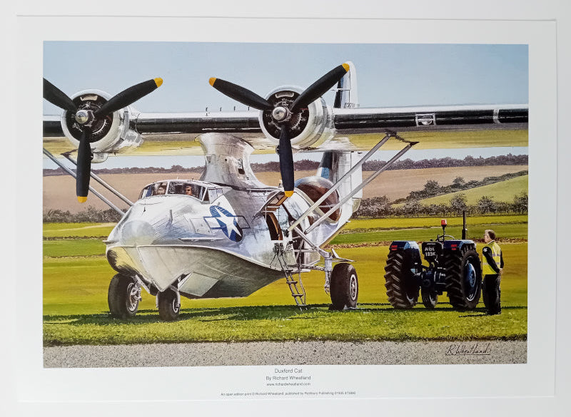 Consolidated PBY Catalina at Duxford Art Print by Aviation Artist ...