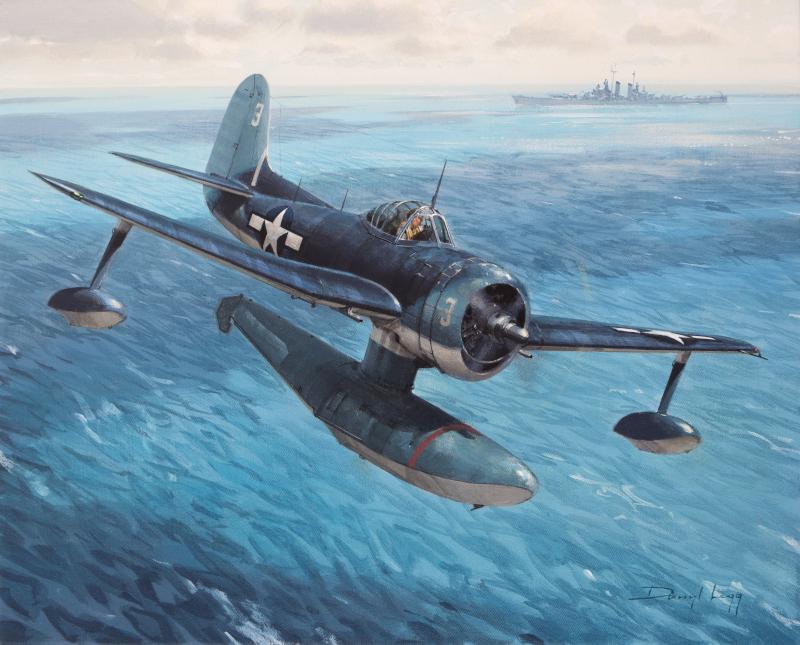 Curtiss SC-1 Seahawk Aviation Art Print Darryl Legg — Hansen Fine Art