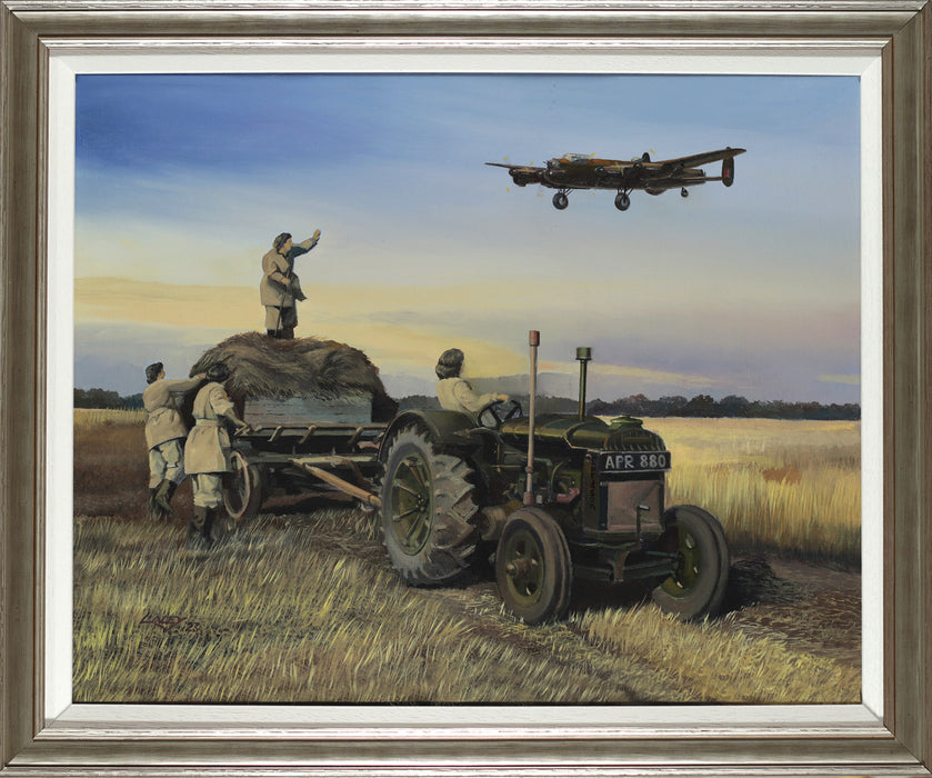 Avro Lancaster and Fordson Tractor Painting by Lee Lacey AGAvA — Hansen ...