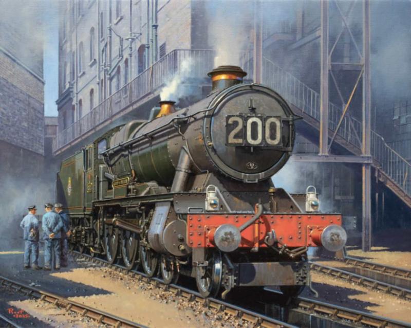 Malcolm Root FGRA Railway Art Print GWR/ BR County Class 4-6-0 — Hansen ...