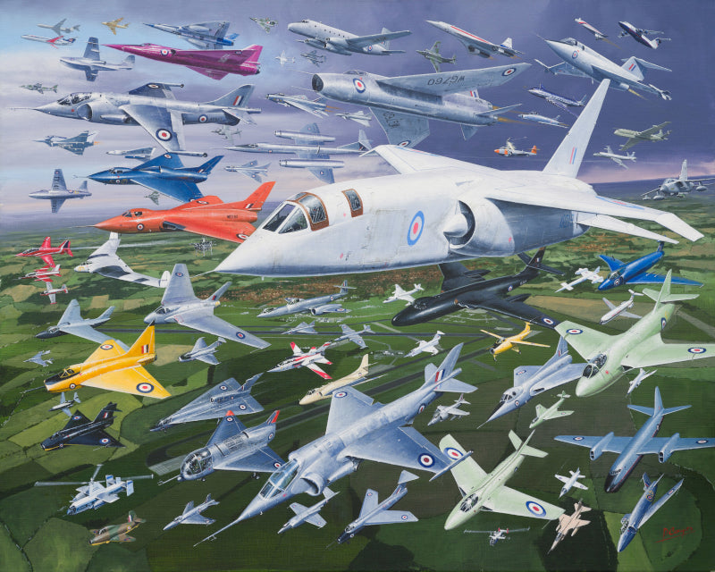 British Prototype Aircraft Aviation Art Print Painting by Paul Couper ...
