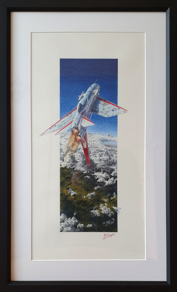 English Electric Lightning 56 Squadron Aviation Art Pastel Drawing ...