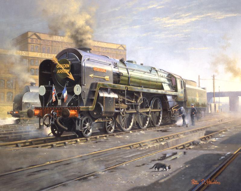 BR 70014 Iron Duke Britannia Philip D. Hawkins FGRA Railway Art Print ...