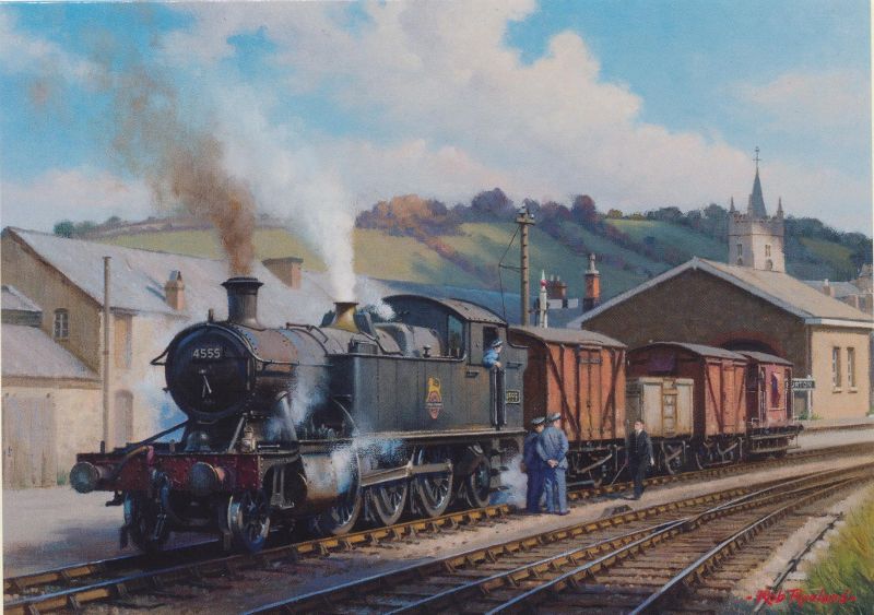 GWR Prairie Tank Blank Steam Train Railway Birthday Fathers Day Card ...