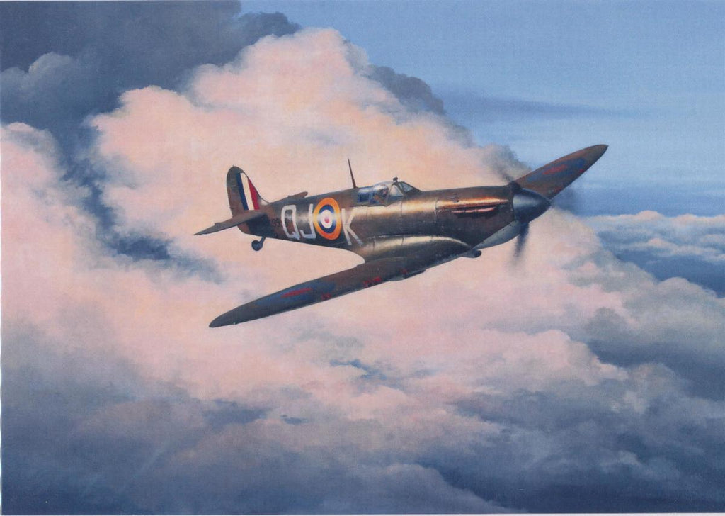 Supermarine Spitfire Aviation Aircraft Blank Birthday Father's Day Card ...