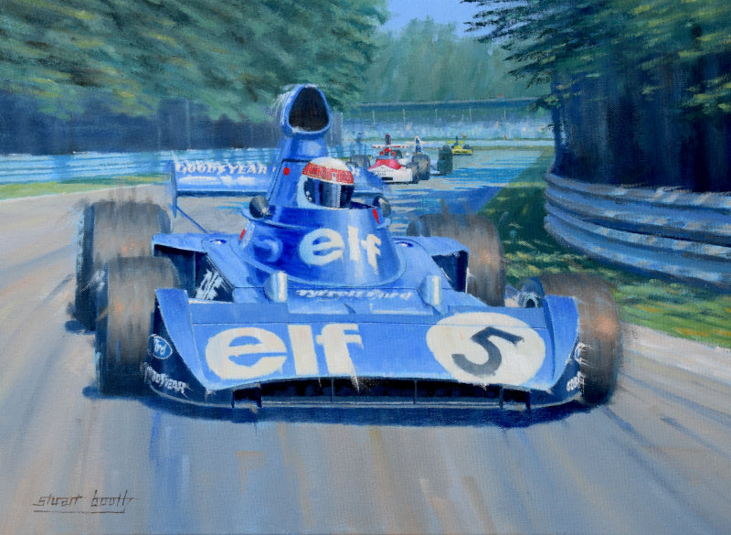 Jackie Stewart Tyrell Original Oil Painting by Stuart Booth — Hansen ...