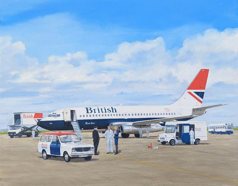 Boeing 737 British Airways Airliner Art Print by Stephen Chard GAvA ...