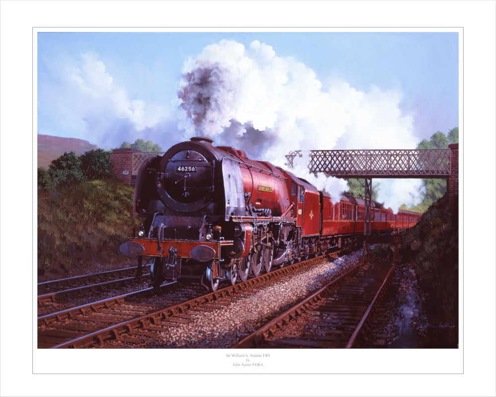 Sir William A Stanier FRS 46256 LMS BR Duchess - John Austin Art Print ...