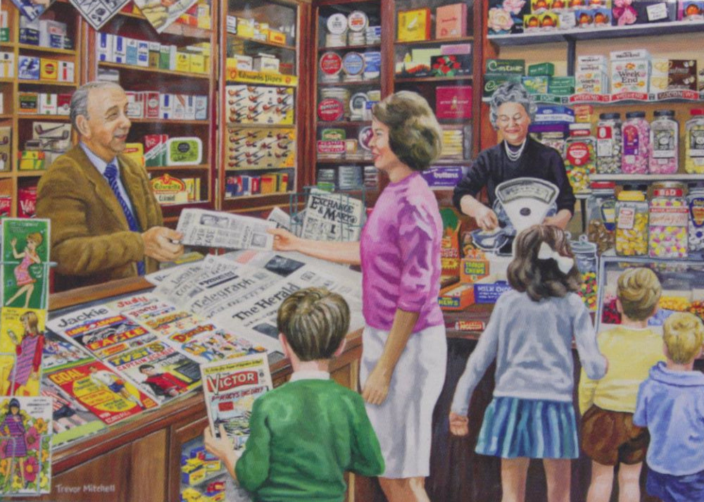 Newsagent Paper Shop 1960s Blank Birthday Fathers Day Card — Hansen ...