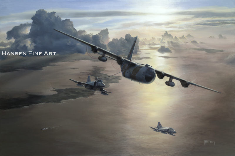 McDonnell-Douglas Phantom FGR.2 Lockheed Hercules 1435 Flight Falkland ...