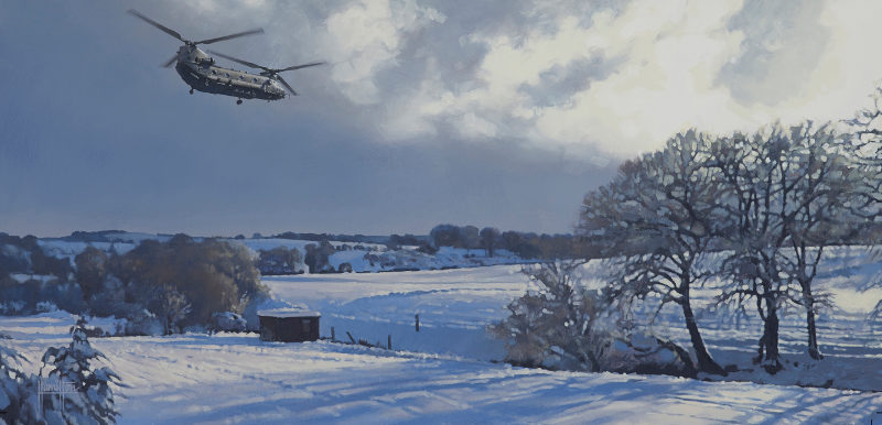 Boeing Chinook RAF Odiham Christmas Card by Alex Hamilton GAvA — Hansen ...