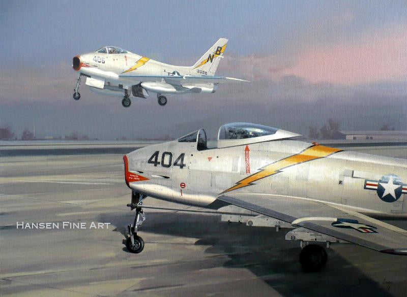 North American FJ-4 Fury Limited Edition Aviation Art Print by Aviation ...