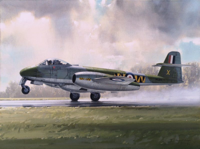 Gloster Meteor RAF Jet 74 Squadron Aviation Art Limited Edition Print ...