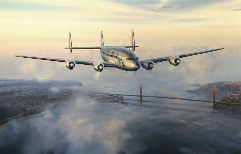 Lockheed Constellation Aviation Painting Art Print by Aviation Artist ...