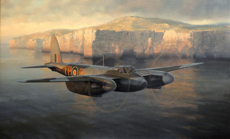 de Havilland Mosquito RAF WWII Aviation Art Print by Darryl Legg ...