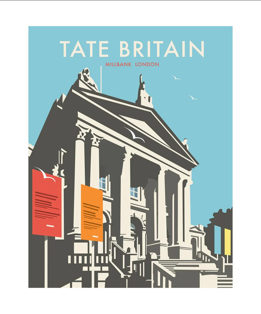 Tate Britain London Art Deco Style Art Print by Dave Thompson — Hansen ...