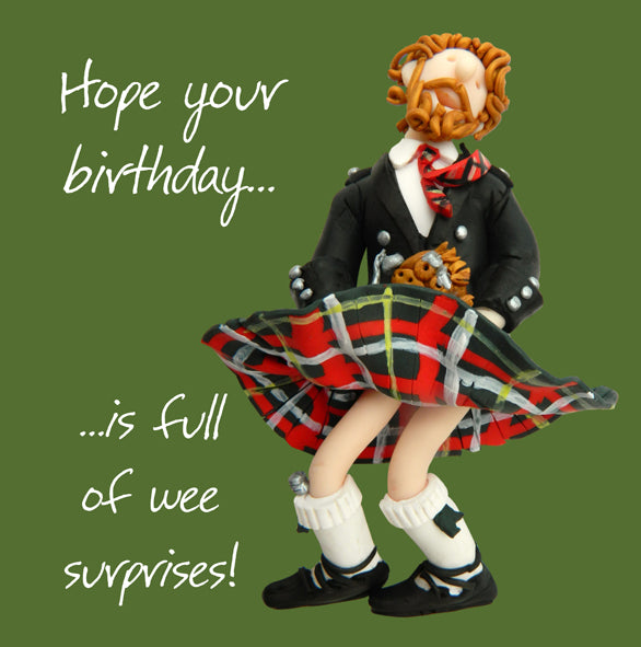 Scottish Scotland Kilt Birthday Card for Brother, Dad, Uncle or Friend ...