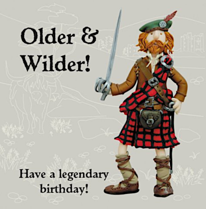 Older & Wilder Rob Roy Birthday Card by Erica Sturla - Ideal for Dad ...
