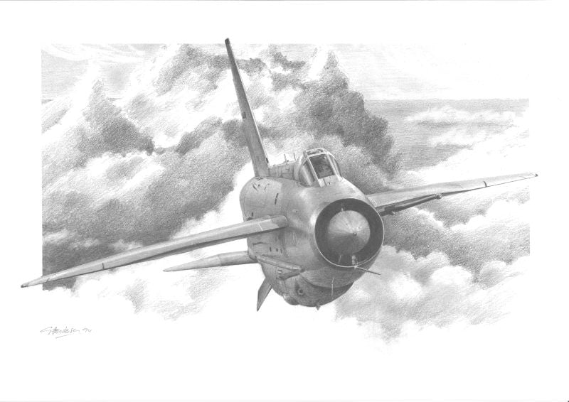 RAF Aircraft Art - English Electric Lightning art print - Graham ...