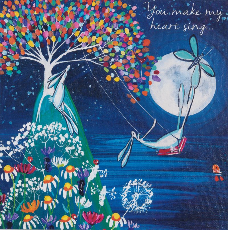 You Make My Heart Sing Greetings and Birthday Card Artist Kate Andrew ...