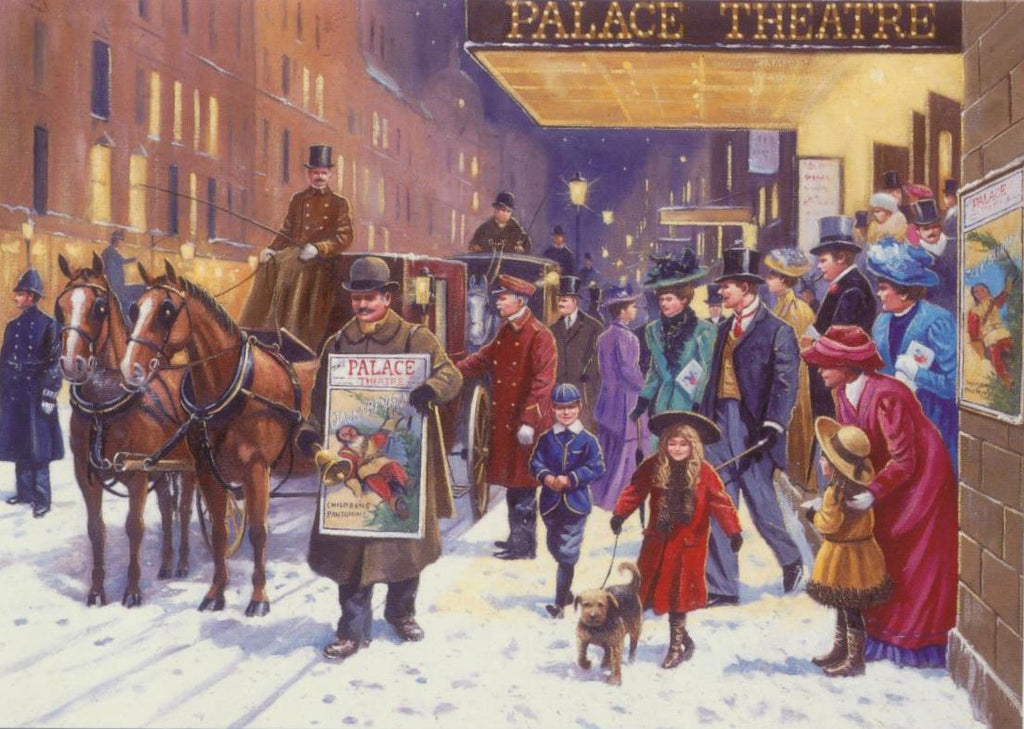 Pantomime Victorian Edwardian Nostalgic Traditional Christmas Card ...