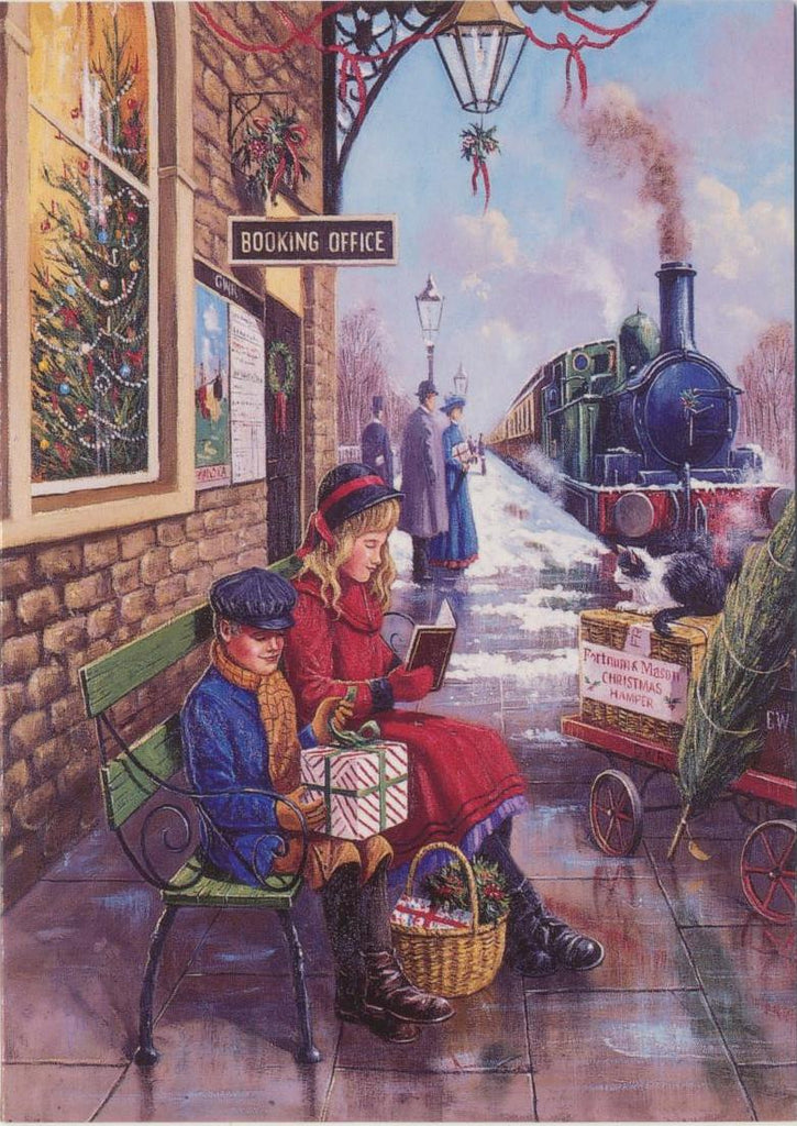 GWR 1930s Railway Nostalgic Traditional Christmas Card — Hansen Fine Art