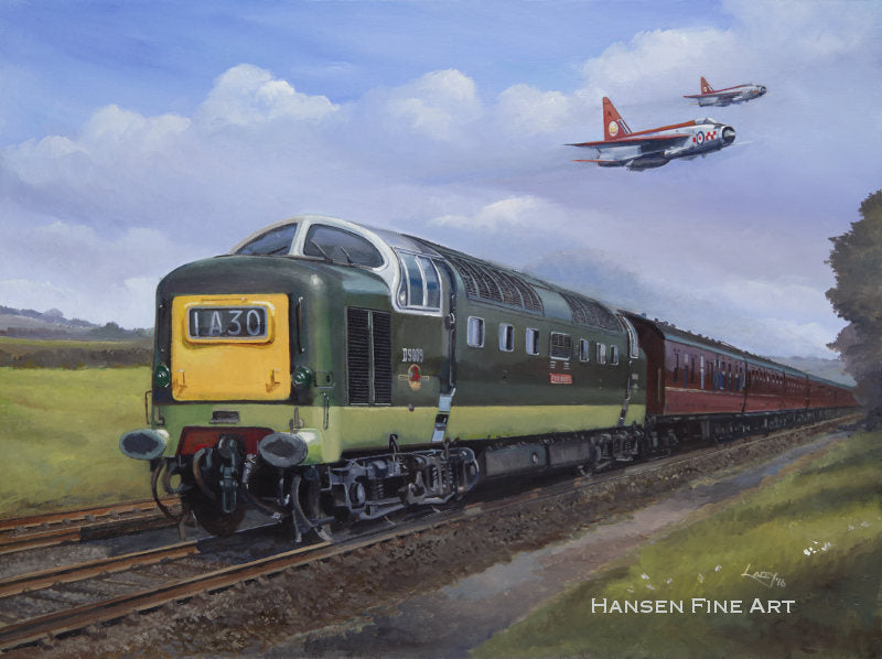 English Electric Deltic and Lightning Locomotive and Aircraft Painting ...