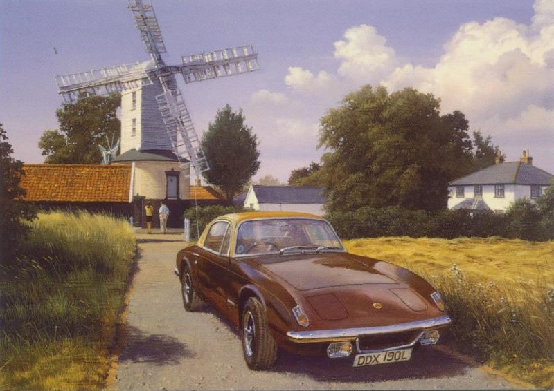 Lotus Elan Blank Birthday Father's Day Card by Malcolm Root FGRA ...