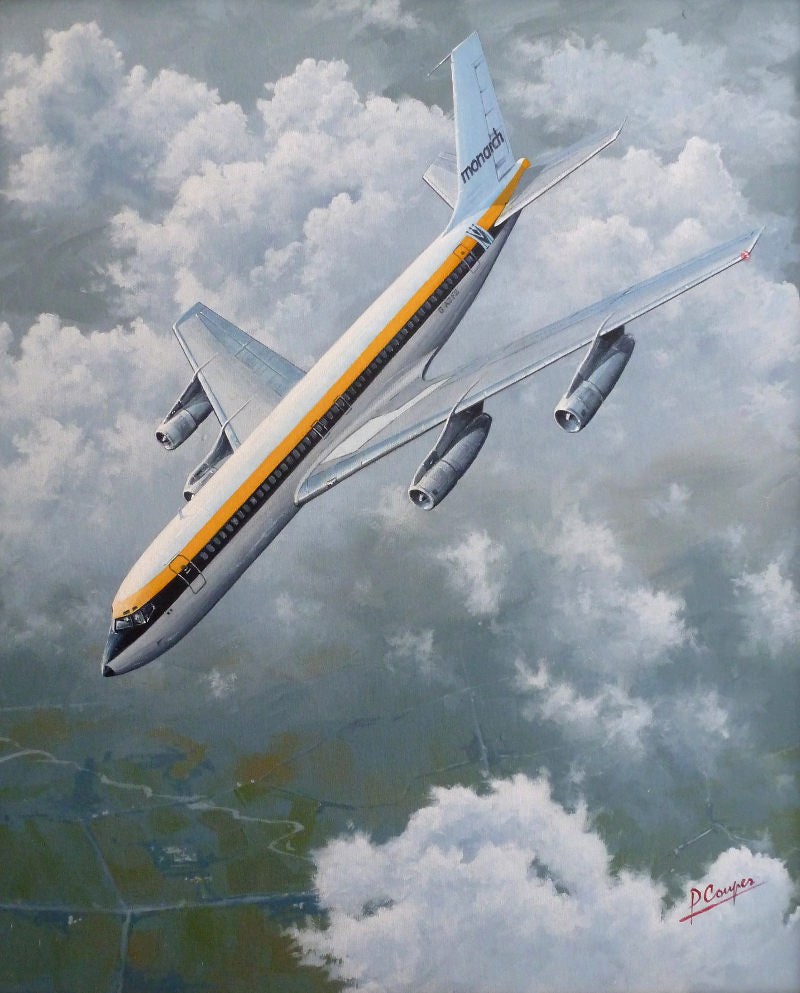 Airliner Aviation Art Print of a Monarch Airlines Boeing 720 by ...