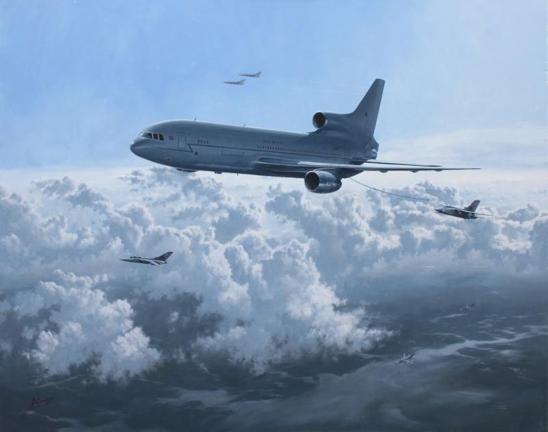 Lockheed TriStar RAF Tanker Aviation Art Print by Artist Paul Couper ...