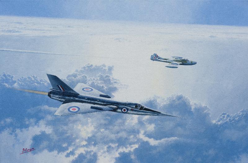 Fairey FD.2 Aviation Art Print Painting by Artist Paul Couper AGAvA ...