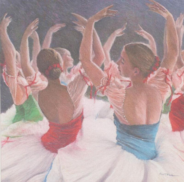 Ballerina Ballet Blank Greetings Birthday Card by Robert Antell ...