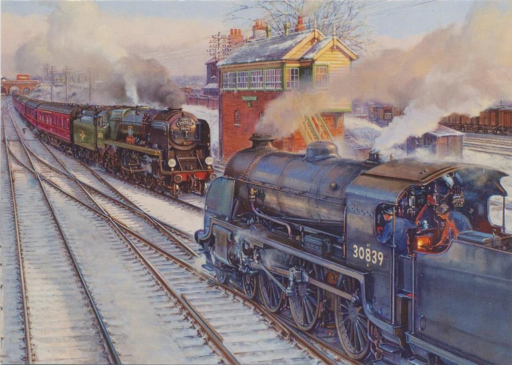 BR Southern S15 Class Christmas Card by Railway Artist Robin Pinnock ...