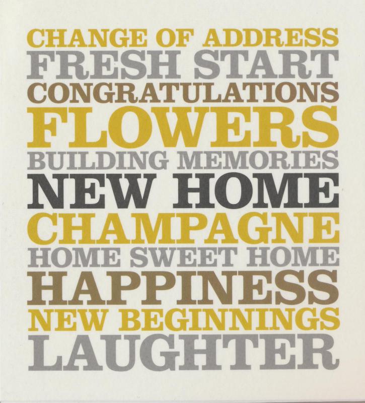 New Home Blank Greetings Birthday Card Rosie Robins — Hansen Fine Art