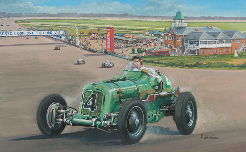 ERA 4RD Raymond Mays Brooklands Motorsport Art Print by artist Richard ...