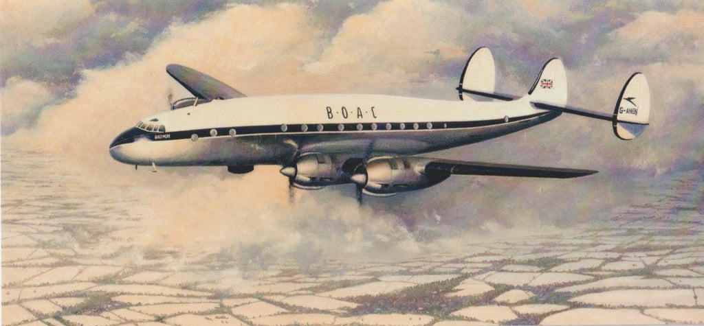 Lockheed Constellation Airliner Christmas Card by Stephen Brown ...