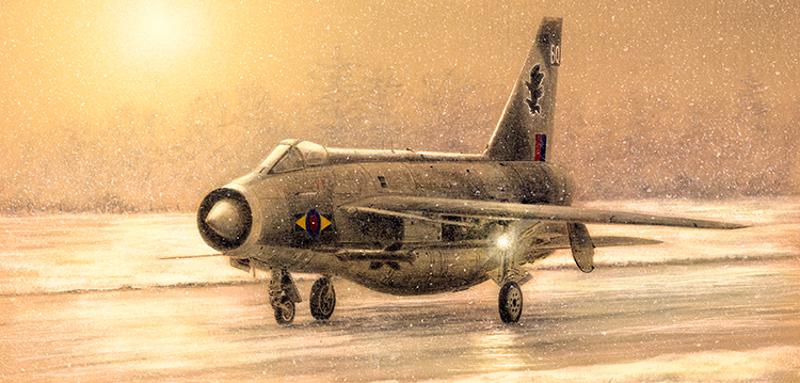 English Electric Lightning 11 Squadron RAF Fighter Christmas Card by ...