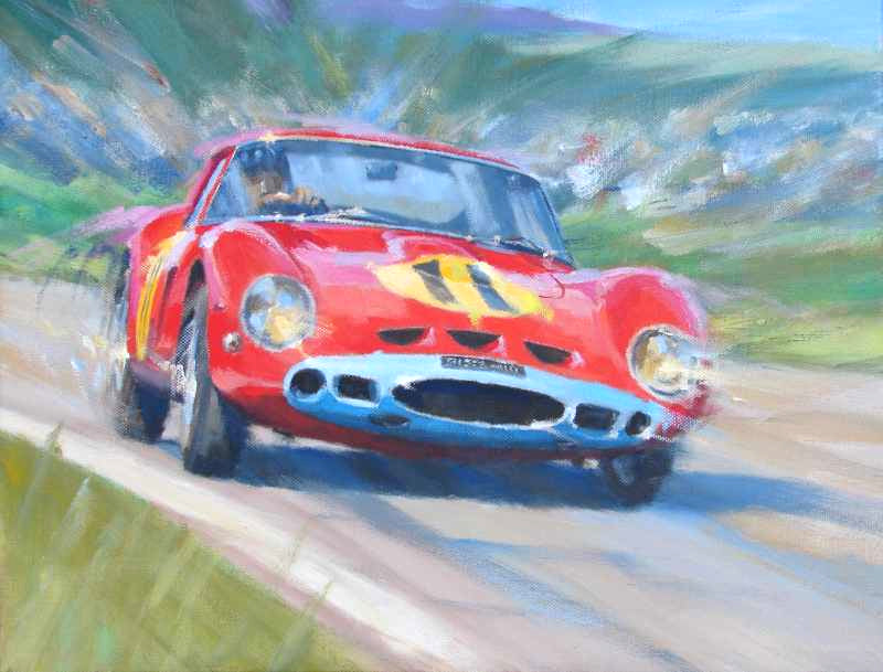Graham Hill during the 1963 Goodwood Trophy Race Art Print by Stuart ...
