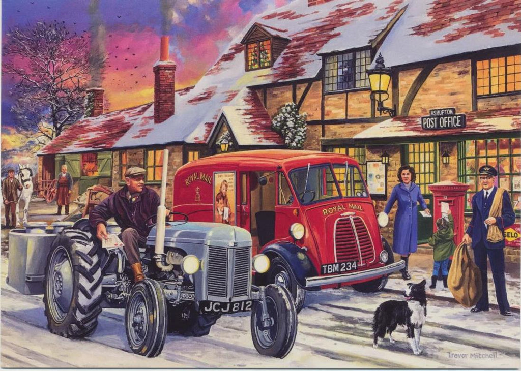 Ferguson 1950s 1960s Farming Tractor Christmas Card — Hansen Fine Art