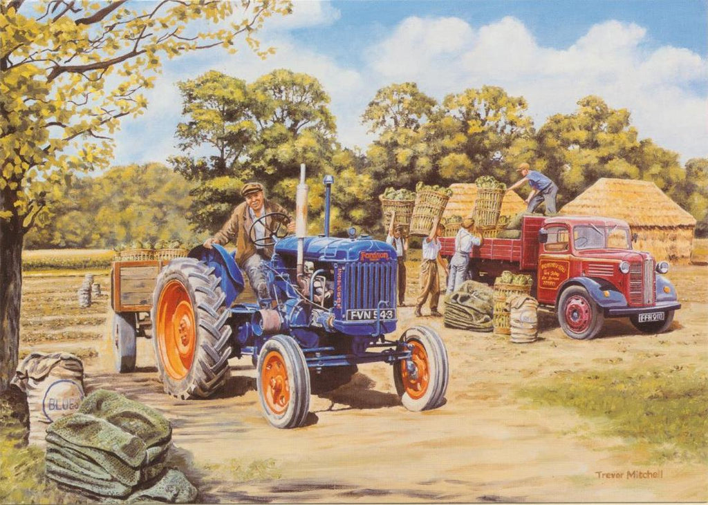 Fordson Major Tractor 1950s 1960s Nostalgic Farm Scene Birthday Card ...