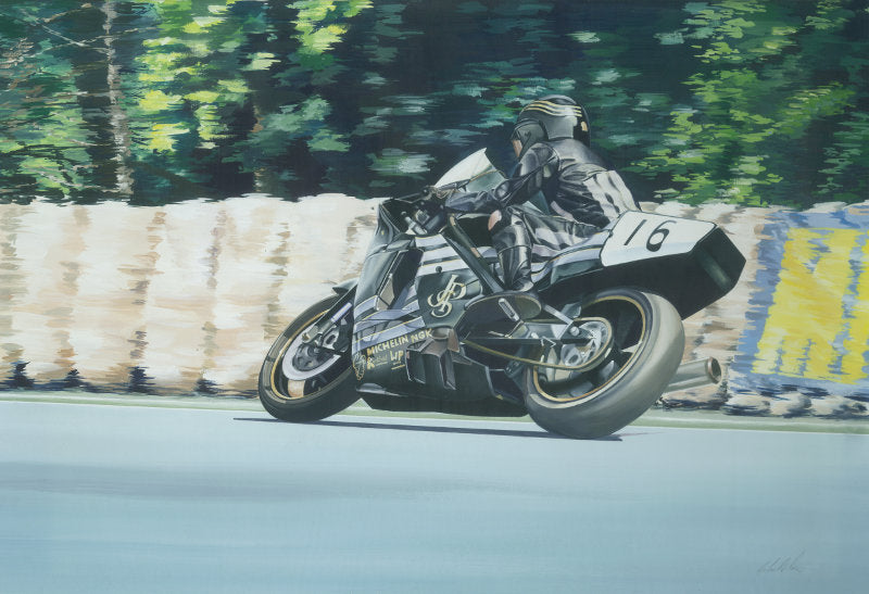 Robert Dunlop on the JPS Norton at the 1990 Isle of Man TT by ...