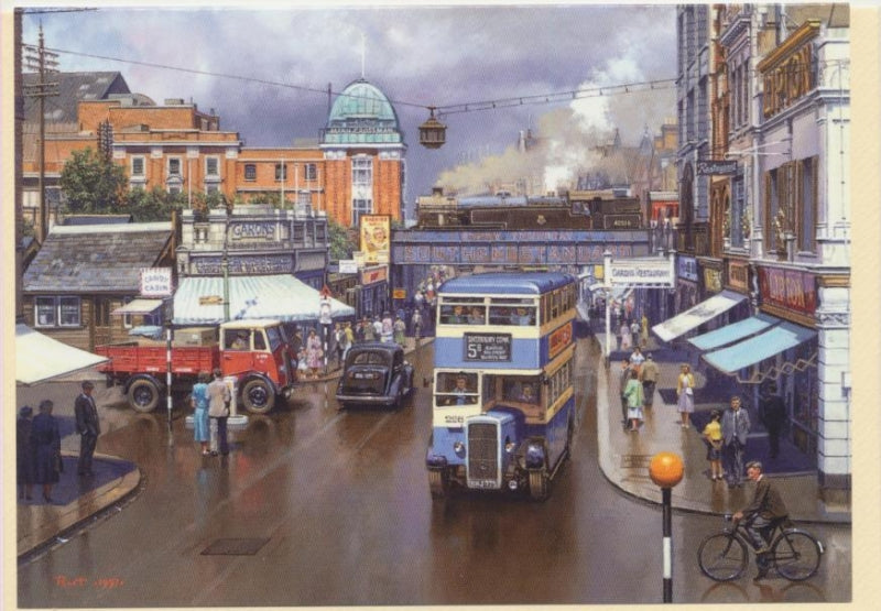 Southend Transport Stanier tank-engine and Bus by Transport Artist ...