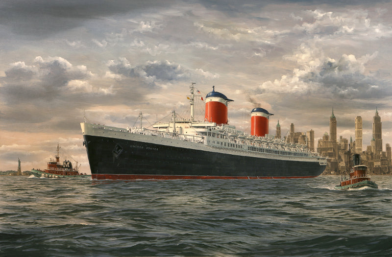 Ocean Liner Art - Robert Lloyd Marine Artist - SS United States ...